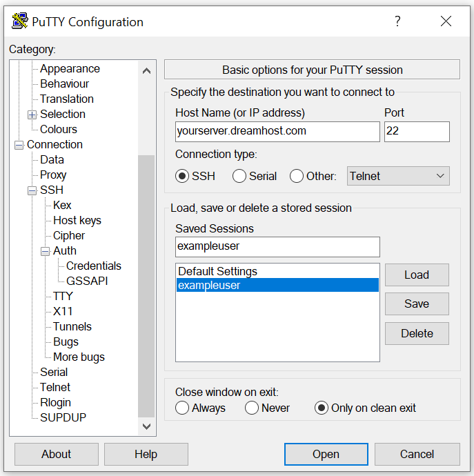 Set up passwordless login in PuTTY – DreamHost Knowledge Base