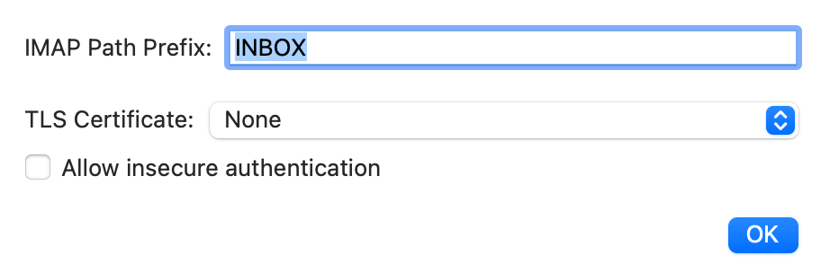 Mac Mail — How to synchronize the default IMAP folders – DreamHost Knowledge Base